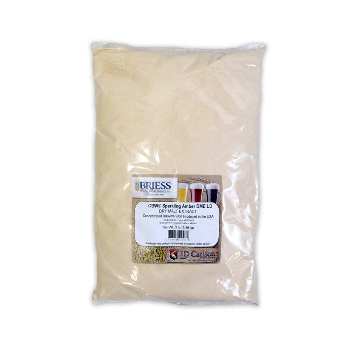 Briess Sparkling Amber Dry Malt Extract DME (3 lb) — Toronto Brewing