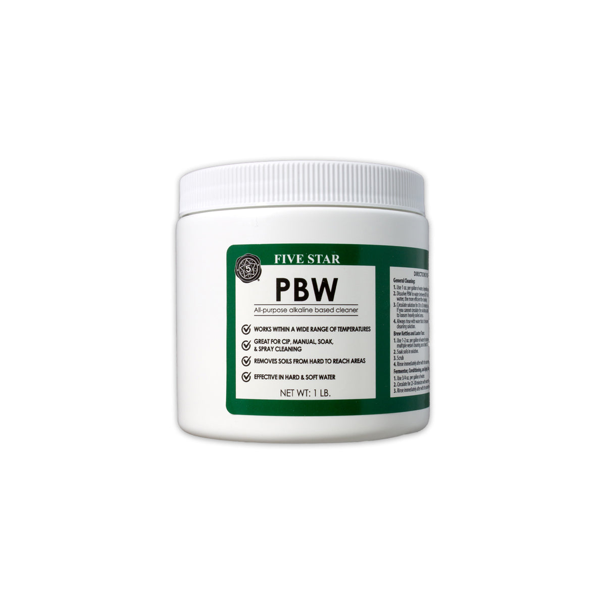 Five Star PBW - Powdered Brewery Wash - (1 lb) — Toronto Brewing