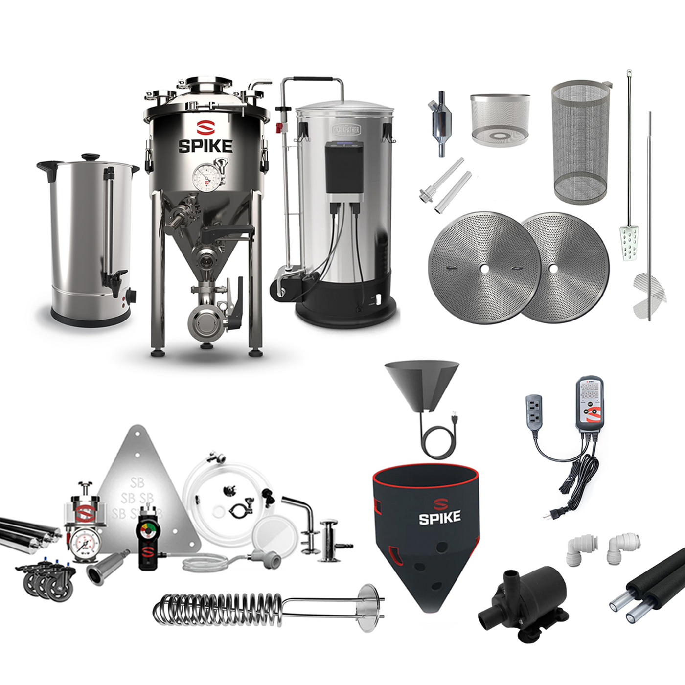 Home Grainfather | G30 (v3) Complete Kit with Spike CF5 Conical Fermenter