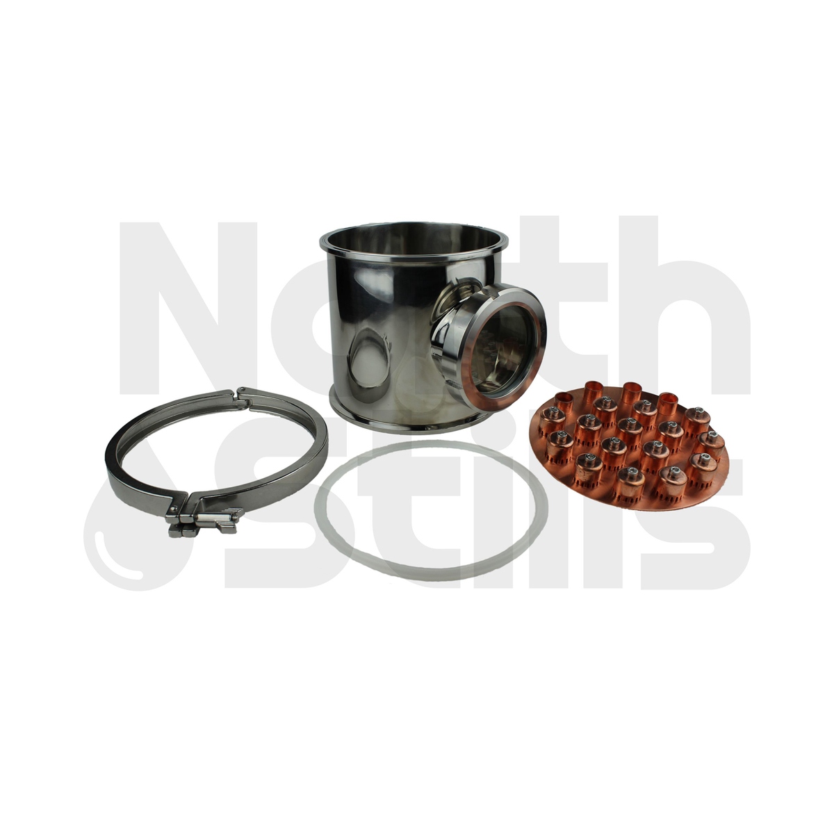 North Stills | 8" Stainless Steel Flute Section with Bubble Plate ...