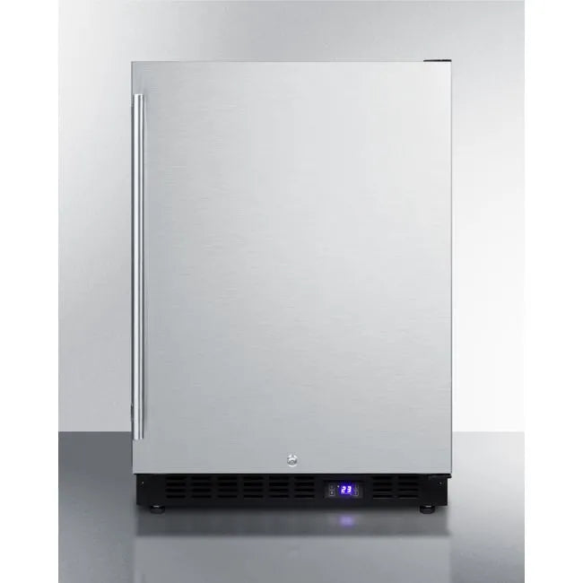 Summit 24" Wide Built-In All-Freezer With Icemaker SCFF53BSSIM ...