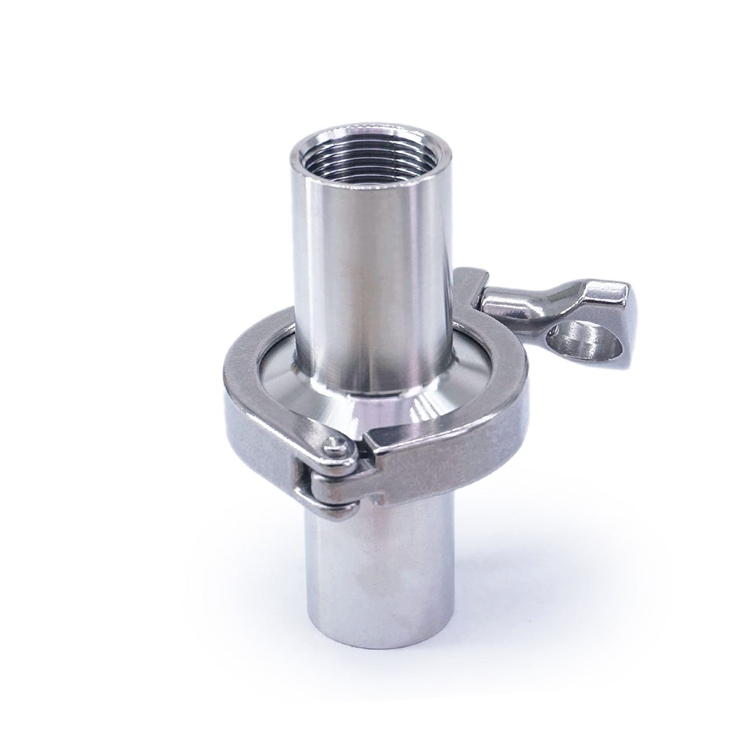 Tri-Clamp - 1.5" TC x ½" Female NPT Union Set — Toronto Brewing