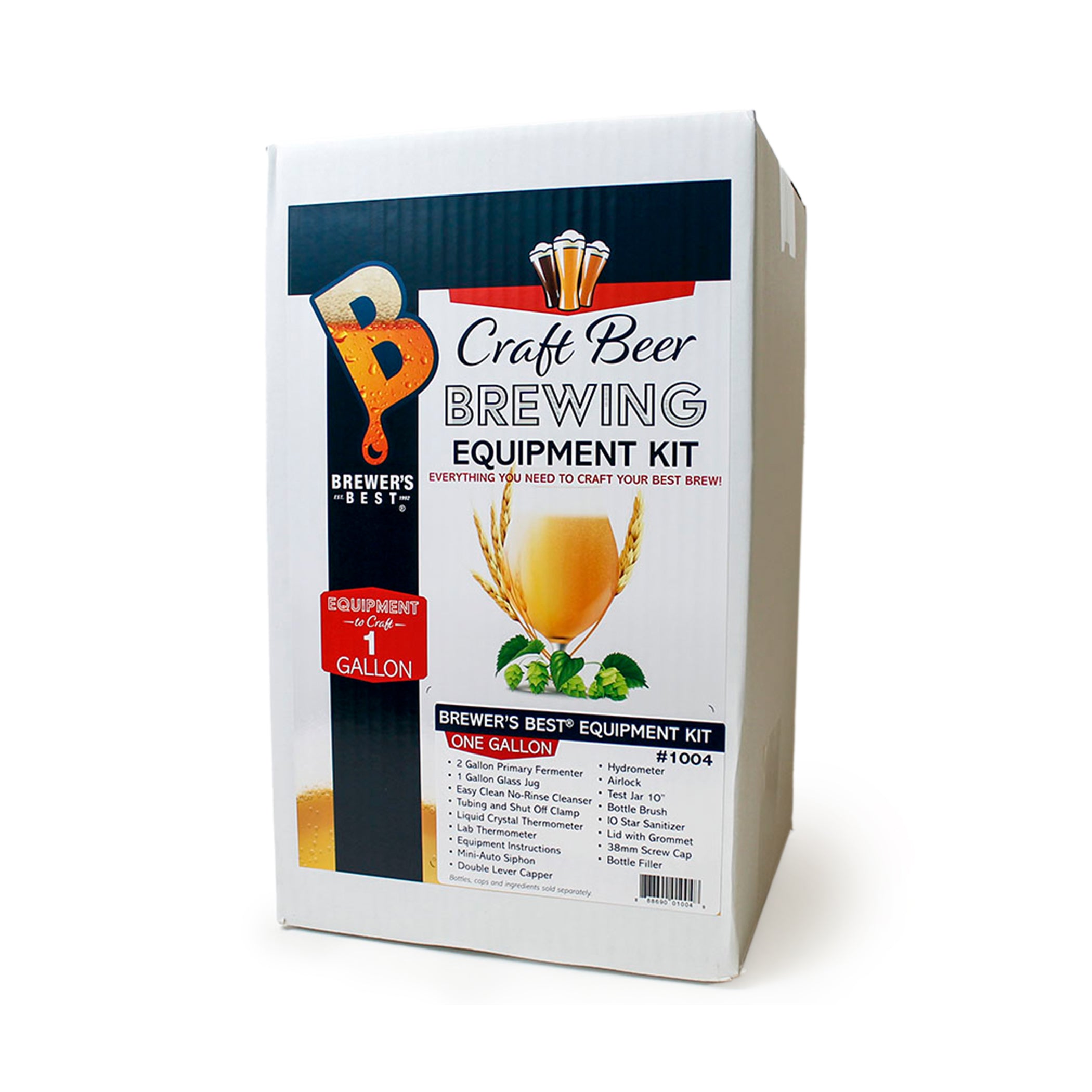 Home Brewer's Best 1 Gallon/4 Litre Homebrew Beer Brewing Starter ...