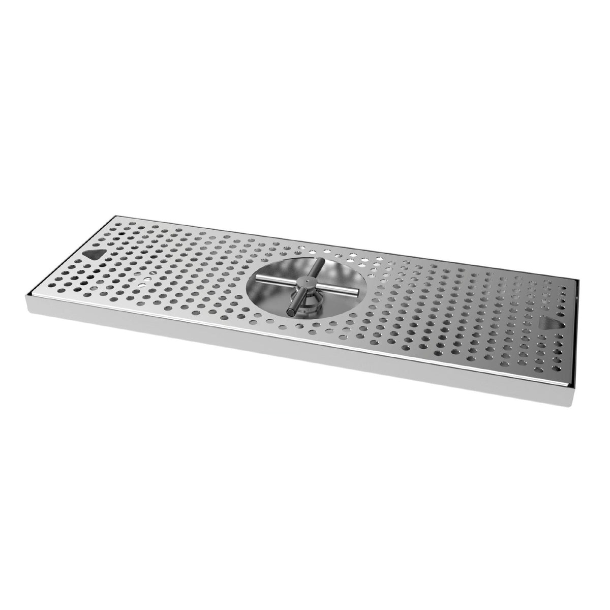 Countertop Drip Tray | Stainless Steel with Centre Rinser (20" x 7 ...